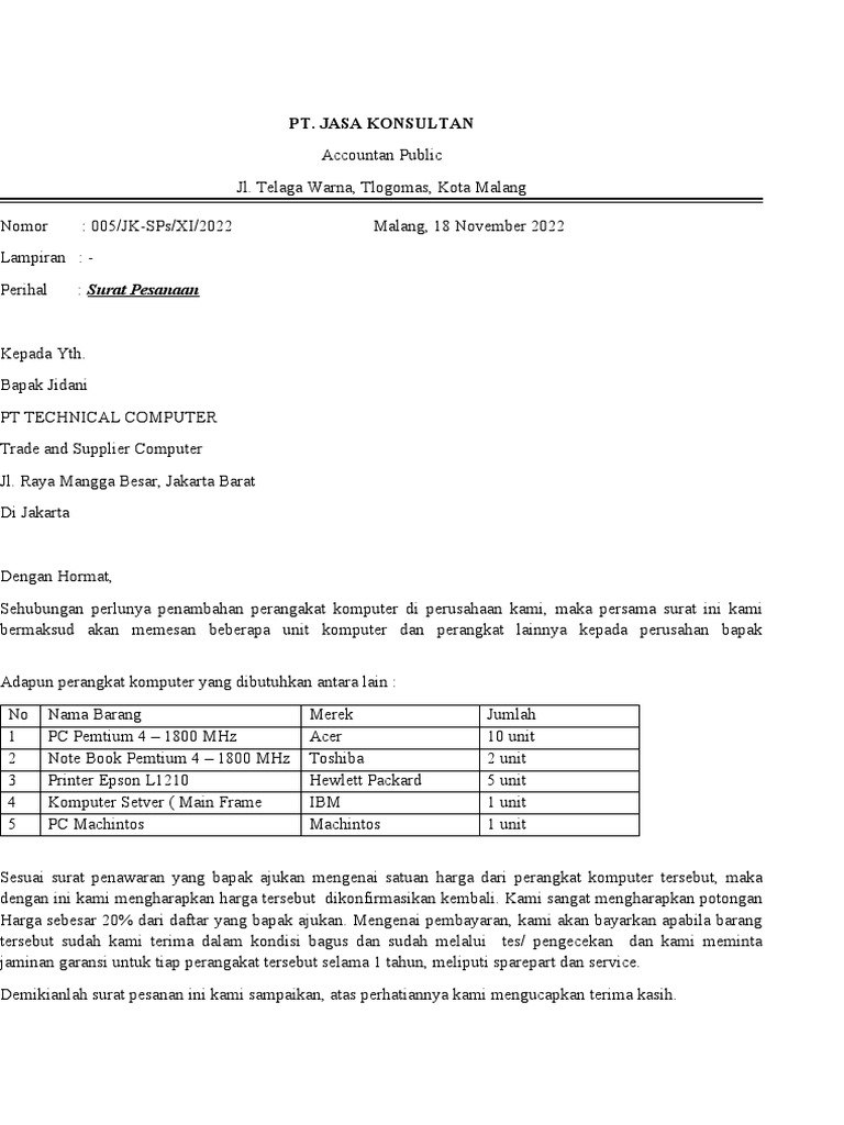 Pt. Jasa Konsultan | PDF