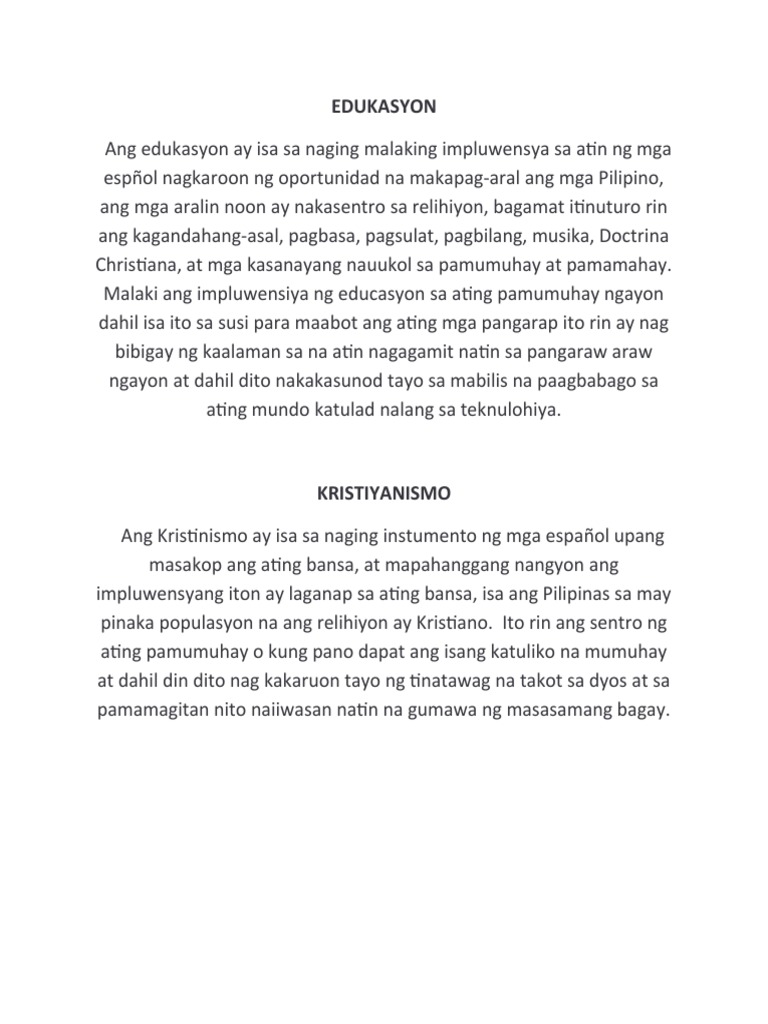 EDUKASYON | PDF