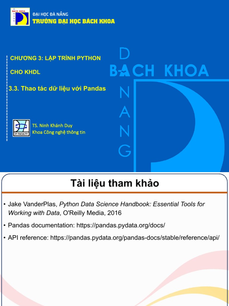 Chương 3 Thao Tác Dữ Liệu Với Pandas Pdf 