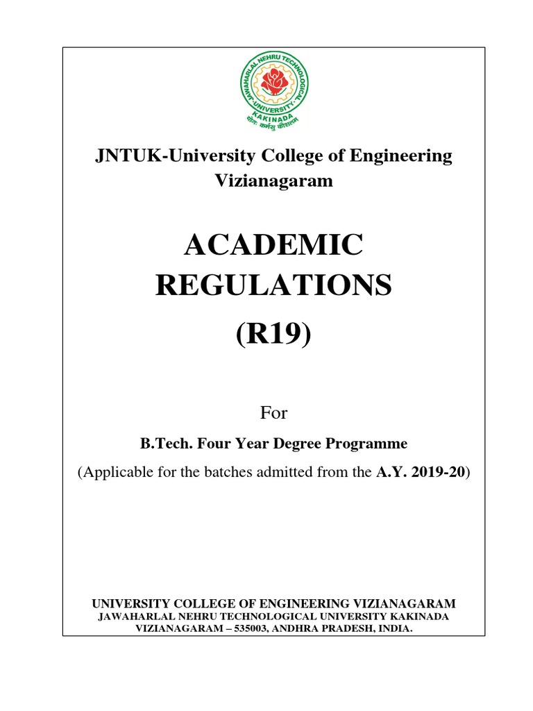 R19 - UCEV JNTUK B.Tech R19 Regulations FINAL | PDF | Massive Open ... R19 - UCEV JNTUK B.Tech R19 Regulations FINAL | PDF | Massive Open ...