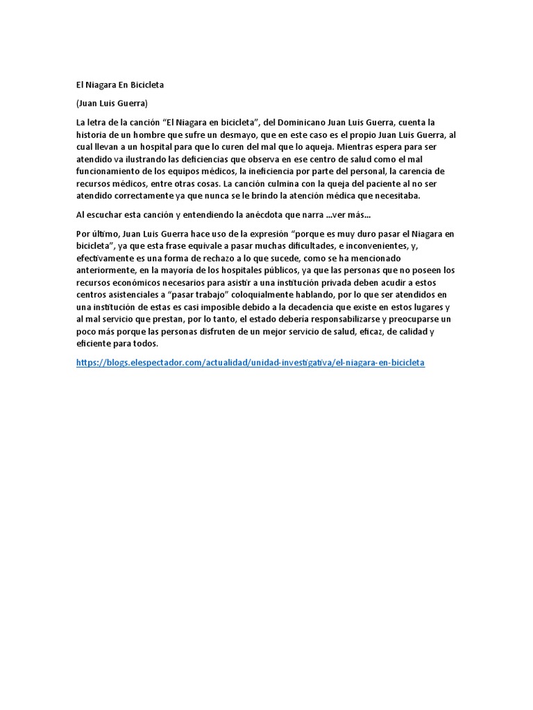 El Niagara en Bicicleta | PDF | Viajes y turismo | Arte