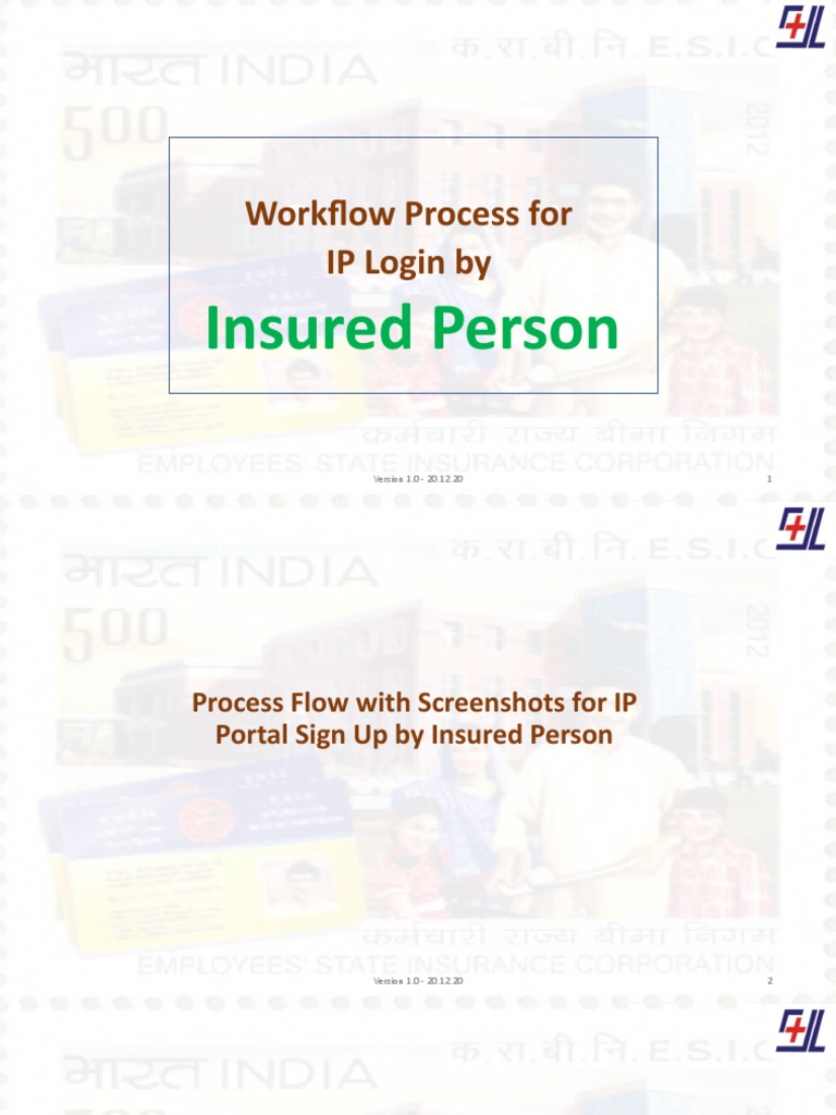 IP Portal Login Guide for Insured Persons | PDF | Password | Login