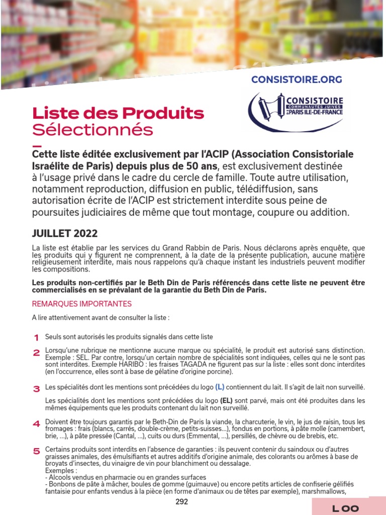 Liste Produits GM 5783 | PDF