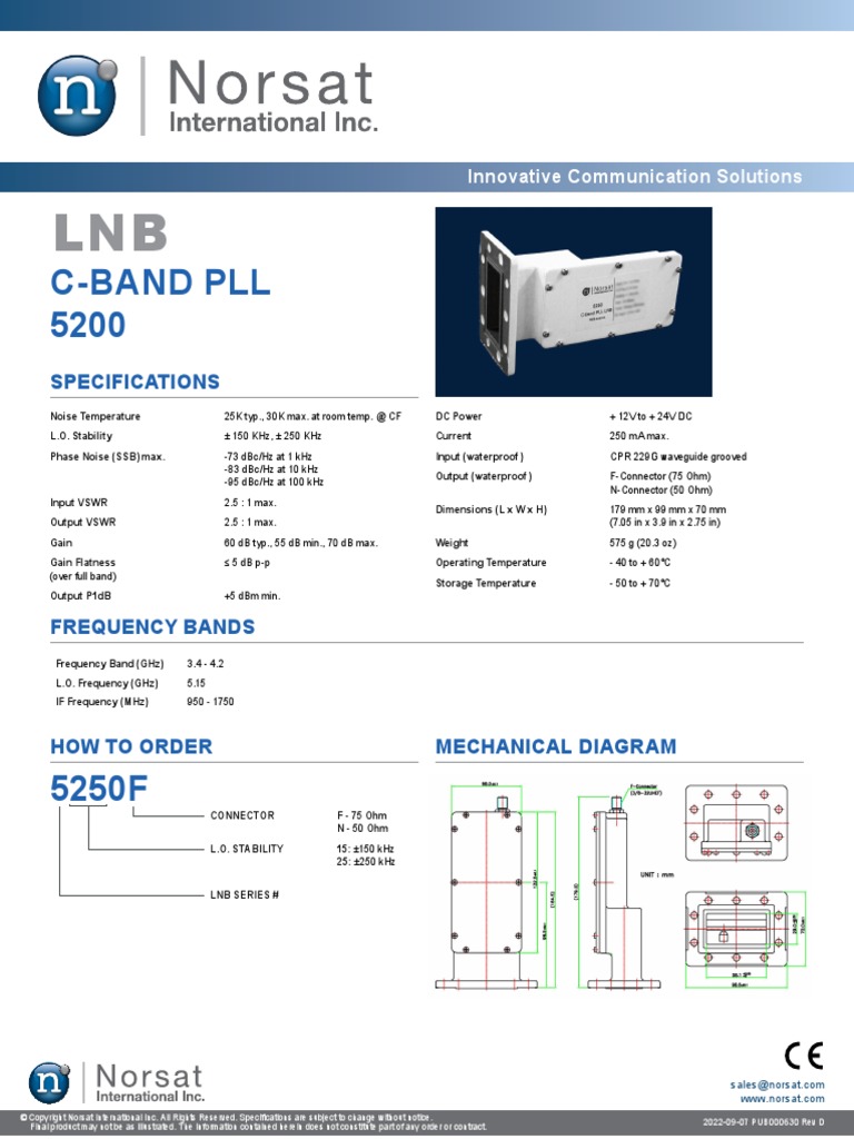 5200 Spec Sheet | PDF