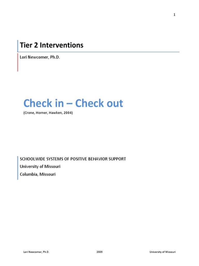 Check in Out Module | PDF