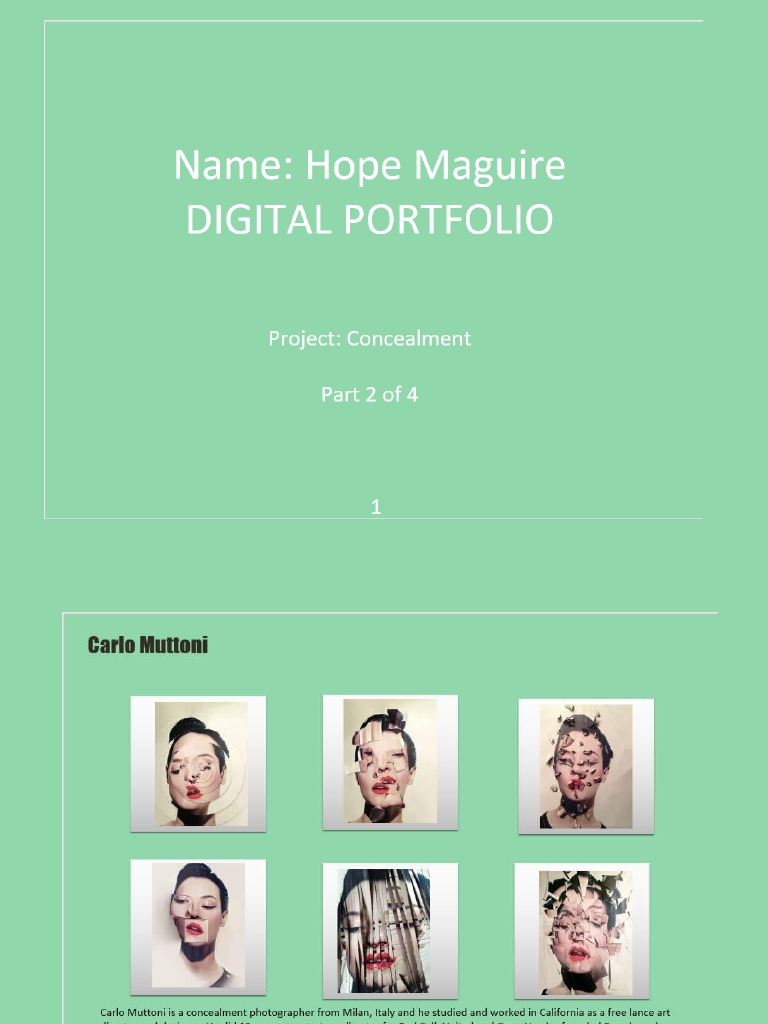 Portfolio Template Part 2 - Ghy | PDF