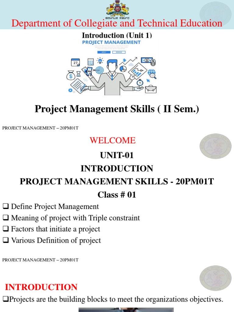 Pms Unit 1 Pdf Project Management Consultant