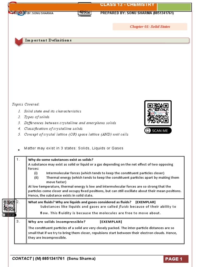 Hbse Revision Capsule | PDF | Chemical Bond | Solid