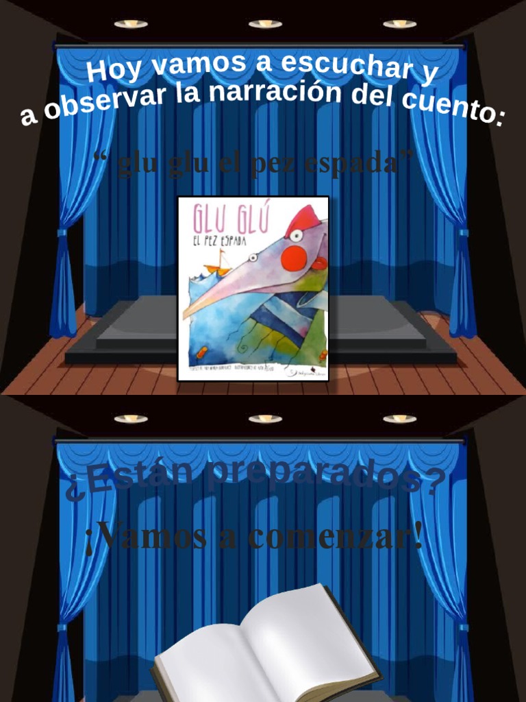 PREKINDER Glu Glu El Pez Espada Cuento Comprension Lectora | PDF