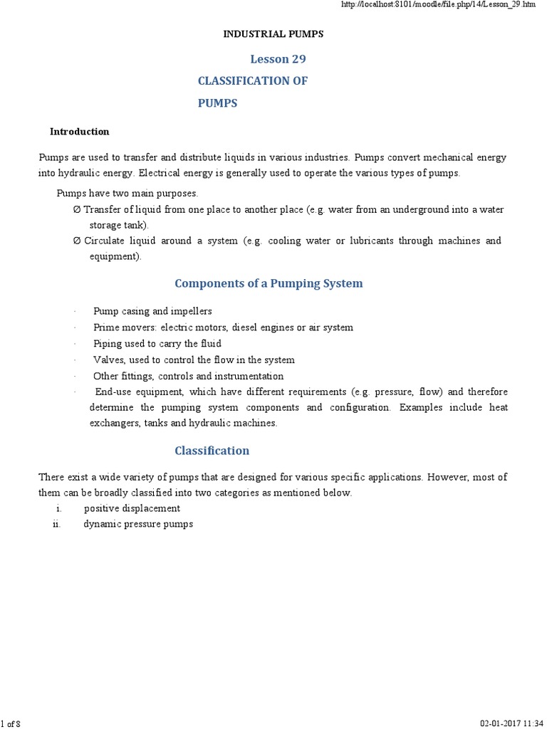 Week 8 Pumps and Earthing System Notes | PDF | Pump | Valve