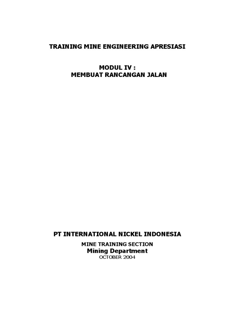 3 - Membuat Design Jalan | PDF