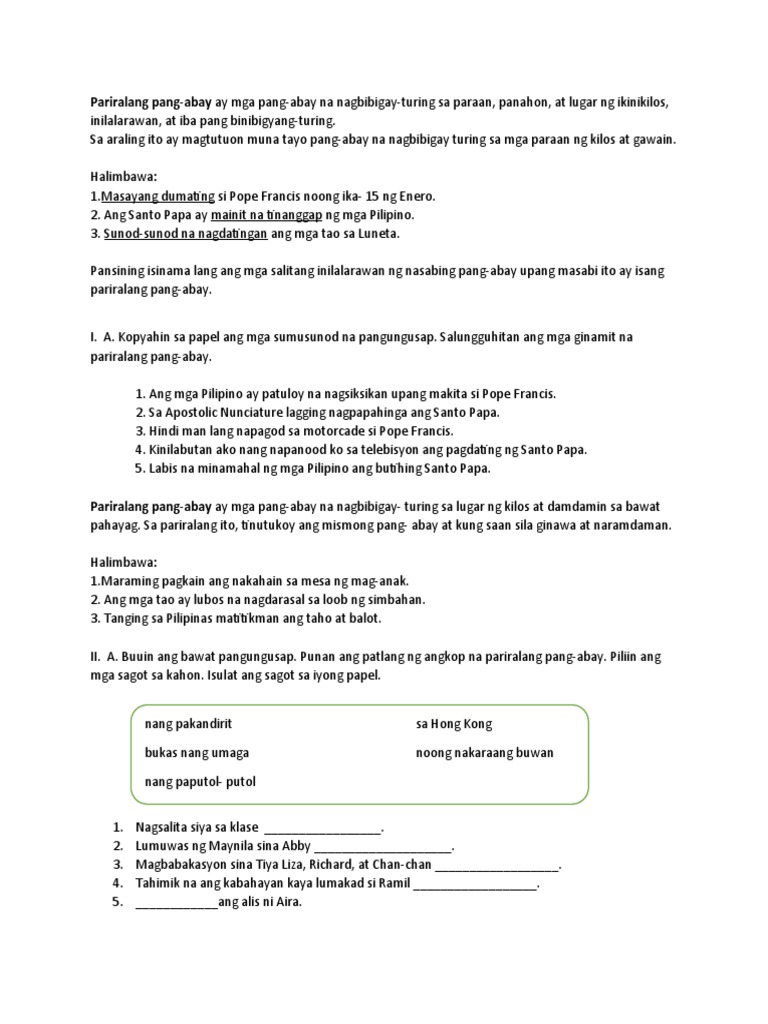 Filipino Module | PDF