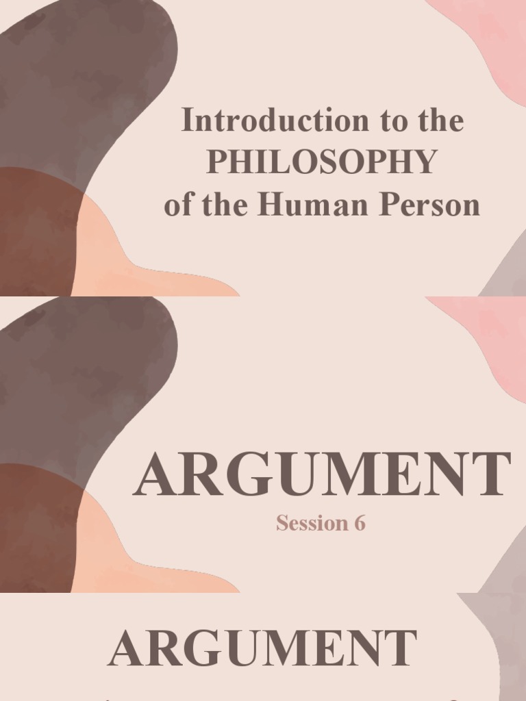 Philosophy Session 6 Valid Invalid Argument | PDF