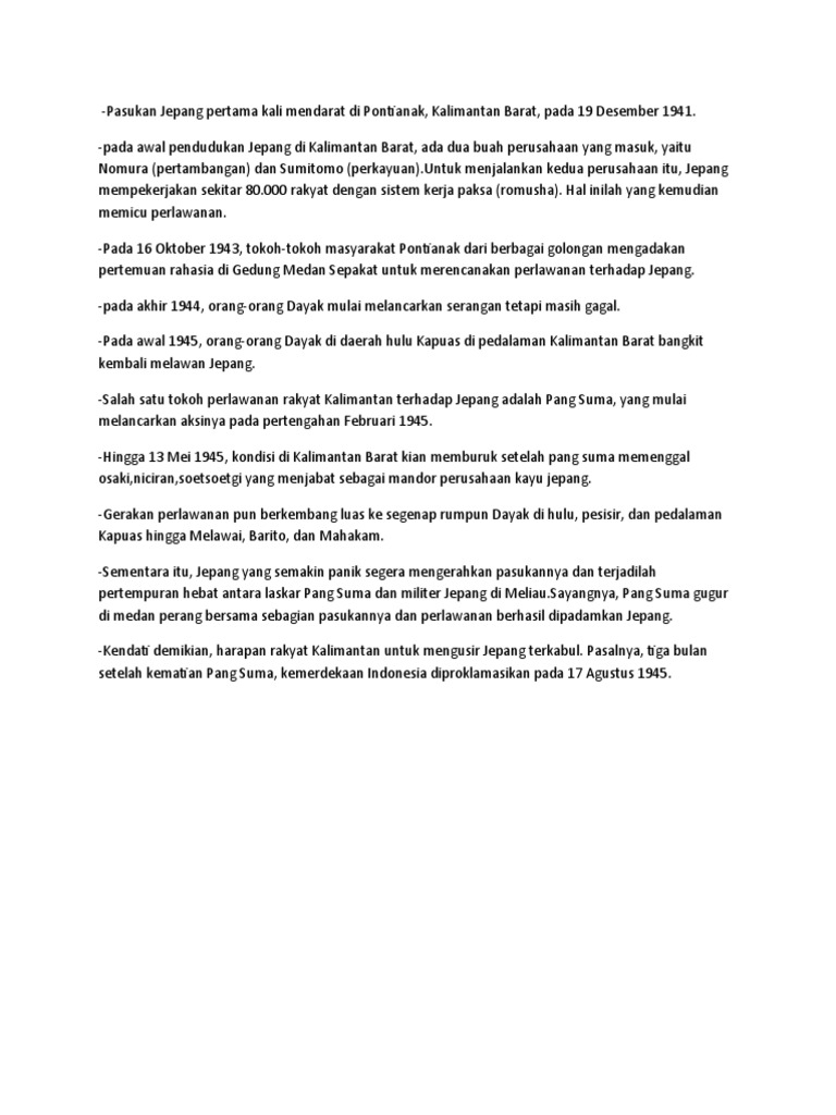 Perlawanan Rakyat Kalimantan | PDF