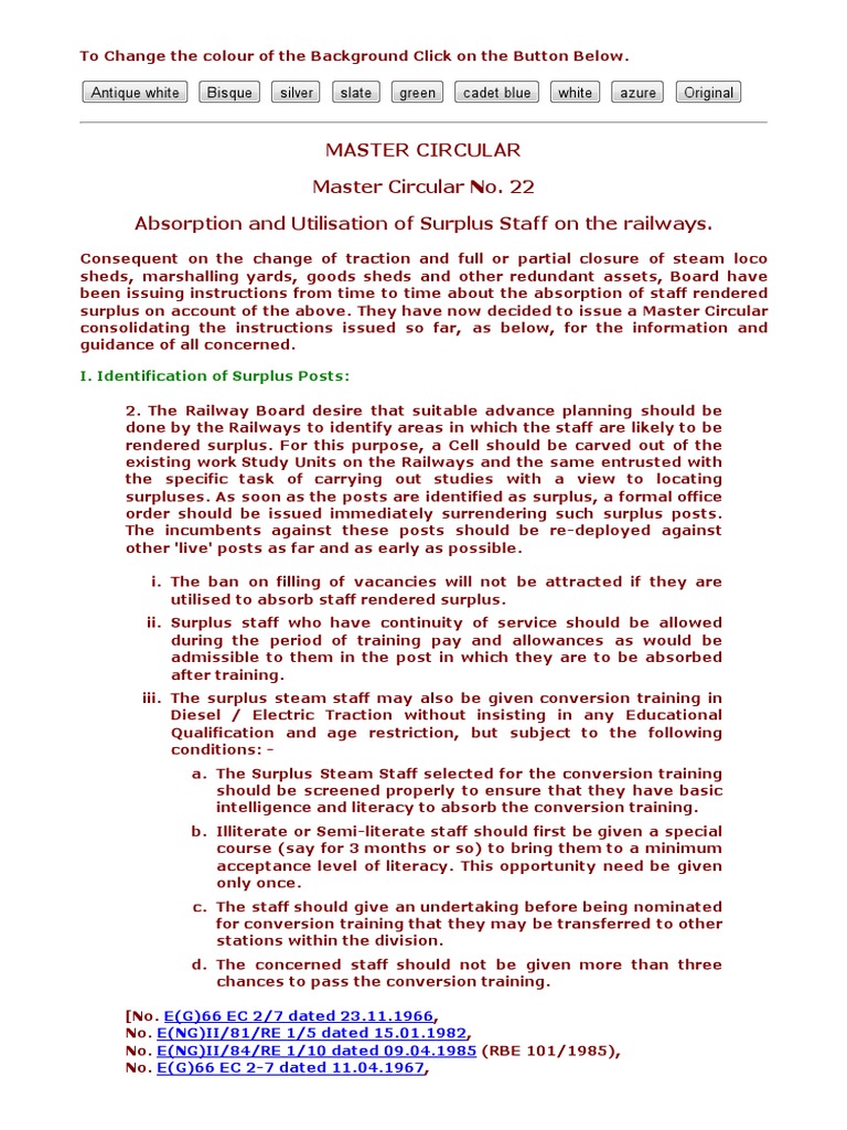 Master Circular 22 | PDF