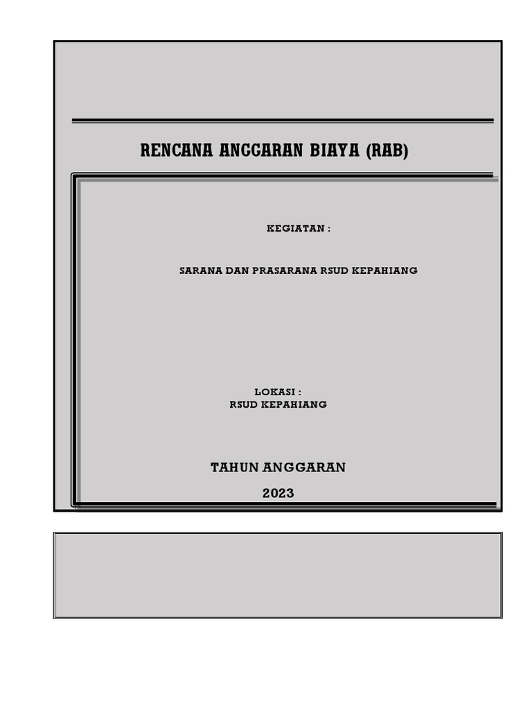Bak Sampah RSUD Kepahiang | PDF