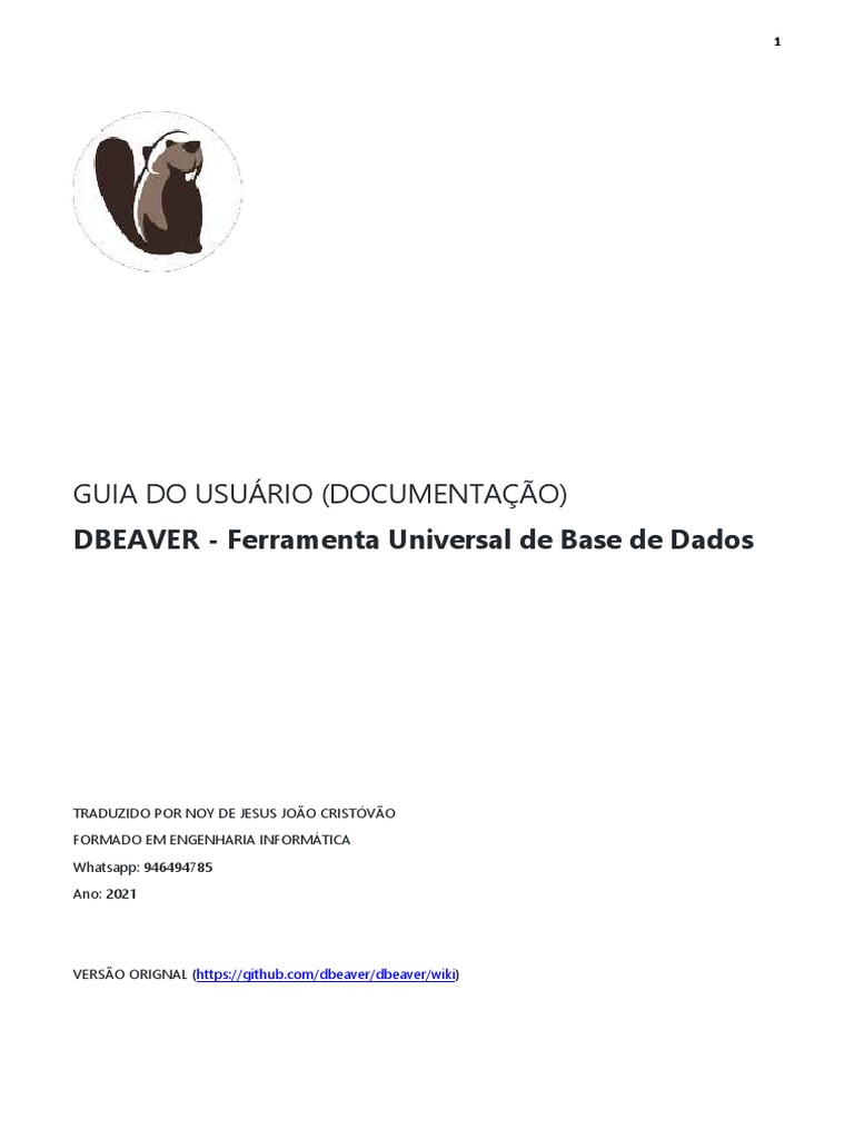Guia Do Usuario Documentacao Dbeaver | PDF | Tecnología