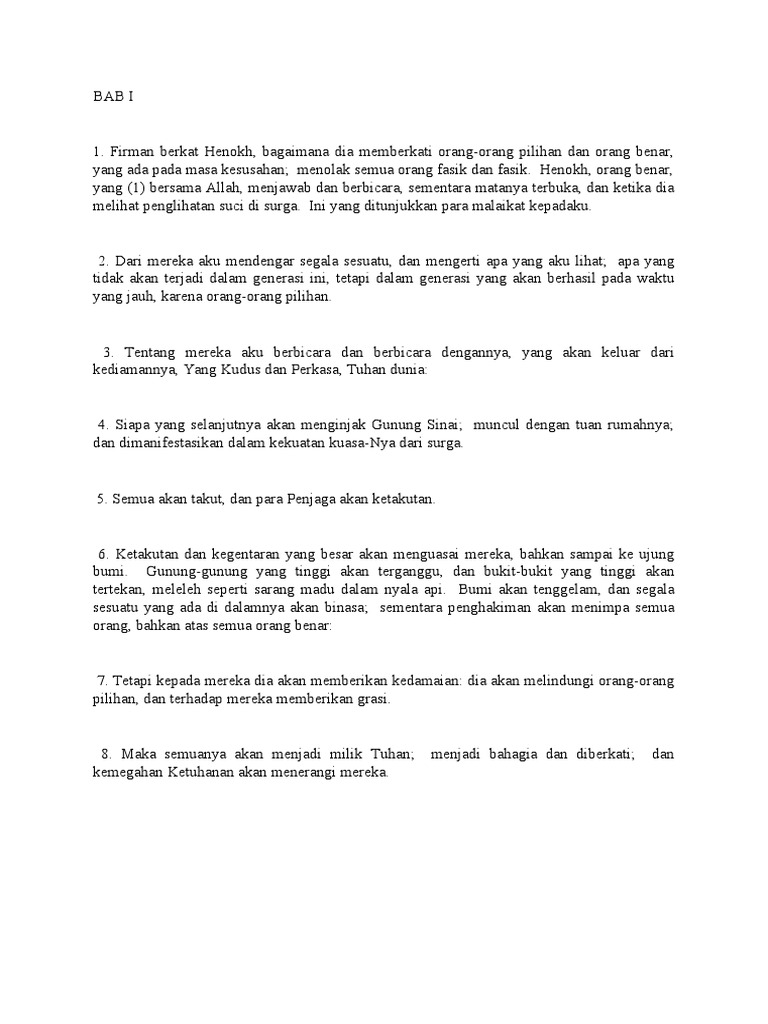 Kitab Henokh (Book of Enogh) | PDF