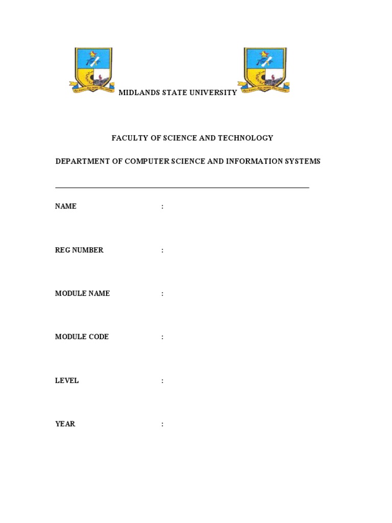 Cover Page Msu | PDF | Technology & Engineering
