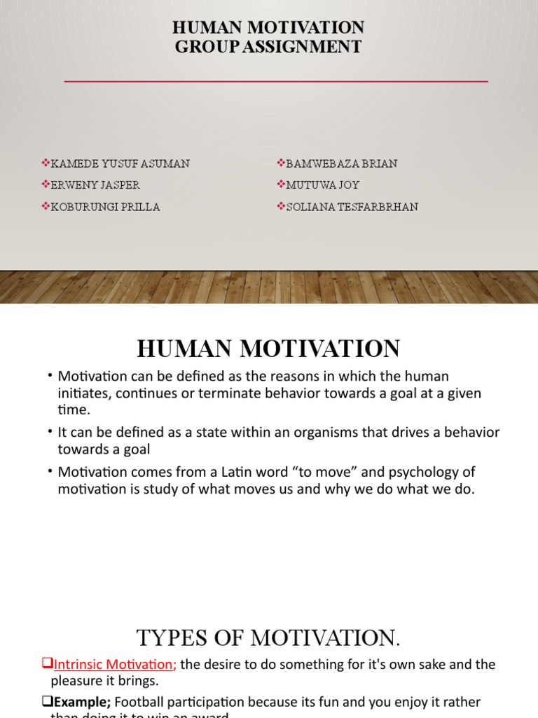 Understanding Human Motivation Types | PDF | Motivational | Motivation