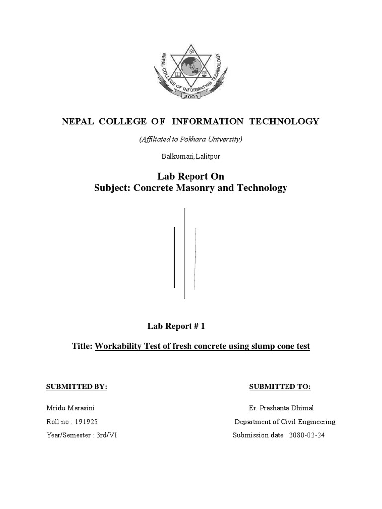 Slump Test | PDF | Concrete | Civil Engineering