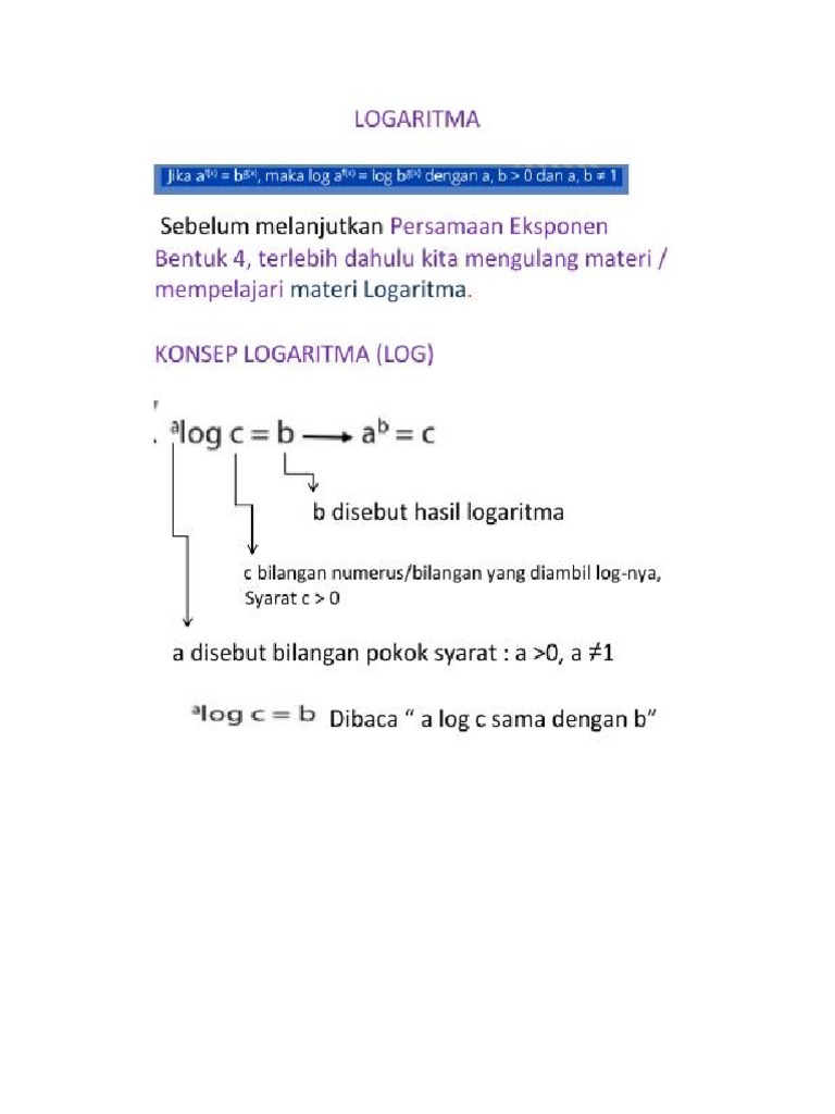 Logaritma | PDF