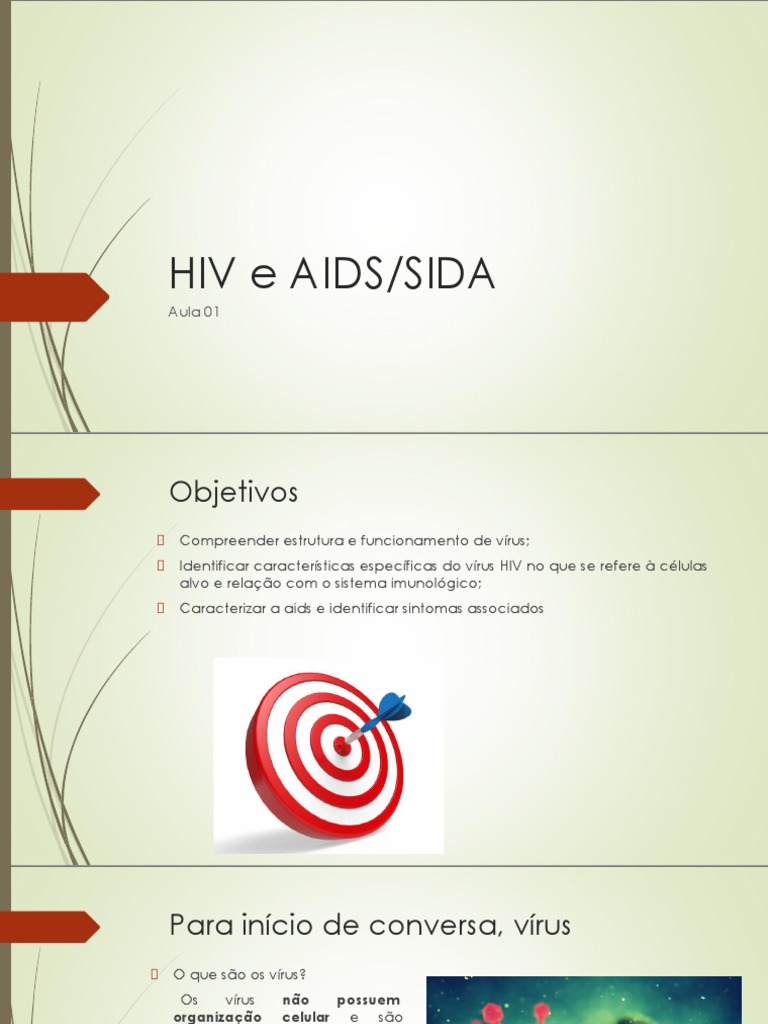 Aula 1 HIV e AIDS SIDA | PDF