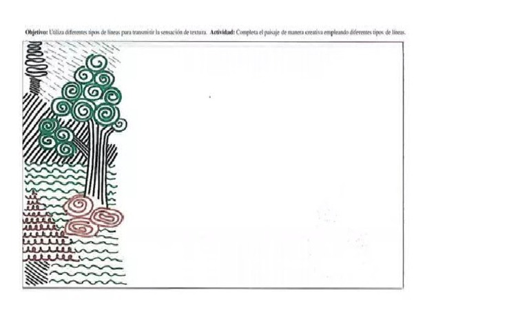 Artes Completa El Dibujo Con Diferentes Tipos de Linea | PDF
