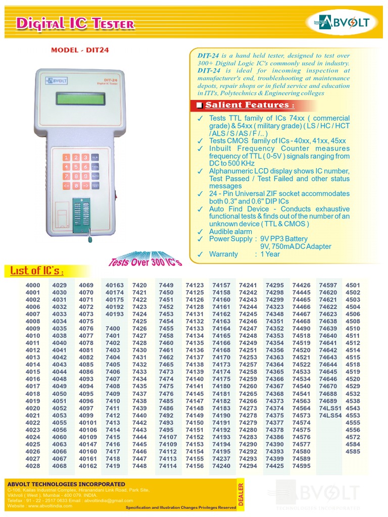 Dit 24 | PDF | Manufactured Goods | Electrical Components