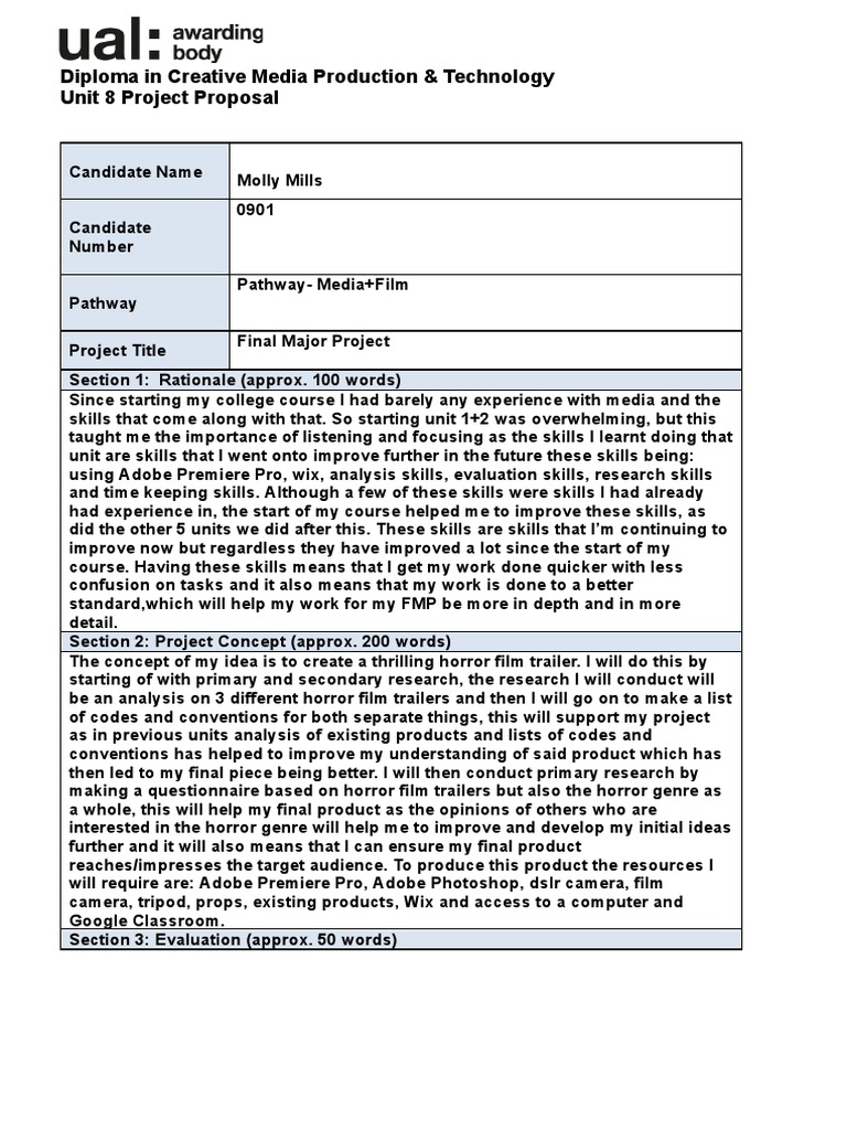 Project Proposal Template | PDF