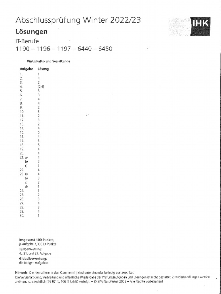 AP W2022-2023 IT WISO Lösung | PDF