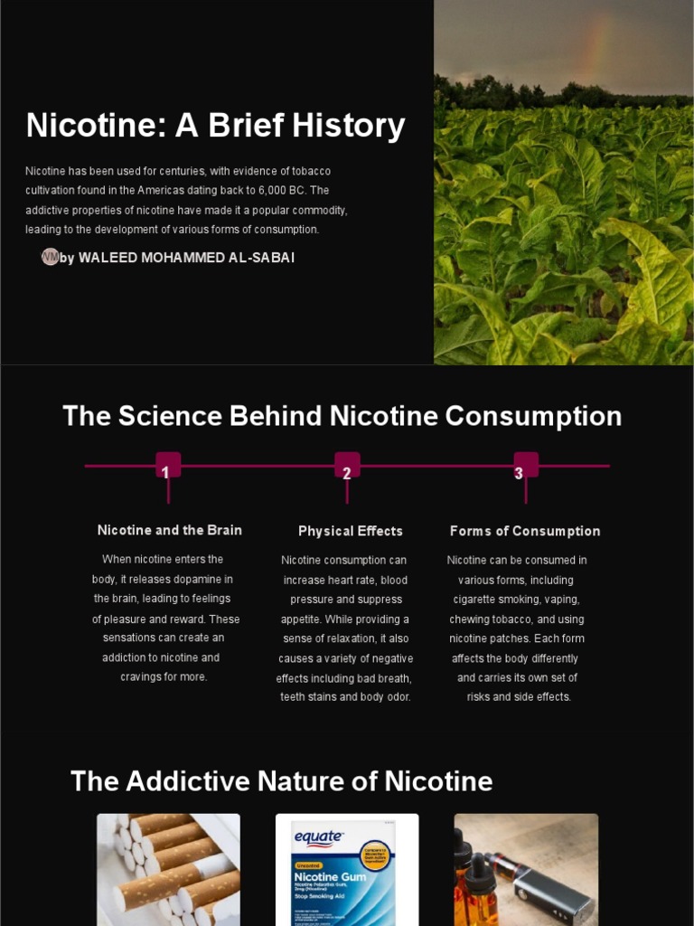 History and Impact of Nicotine | PDF | Wellness