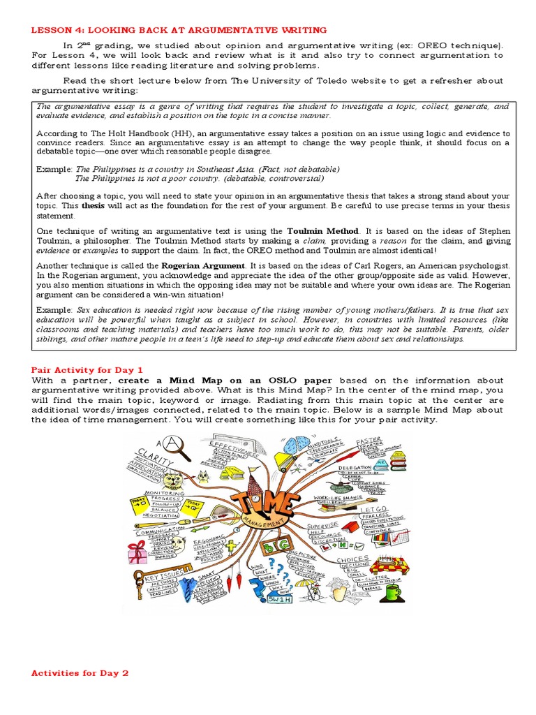 Lesson 4 | PDF | Essays | Argument