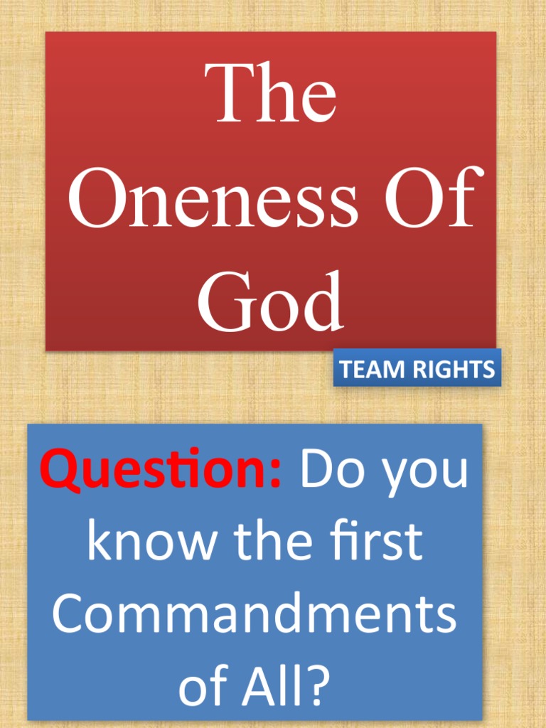 Understanding the Oneness of God | PDF | Philosophy