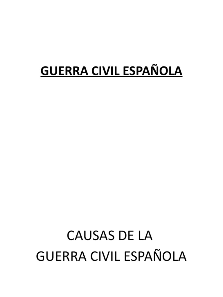 03.guerra Civil Española | PDF | Francisco franco | España