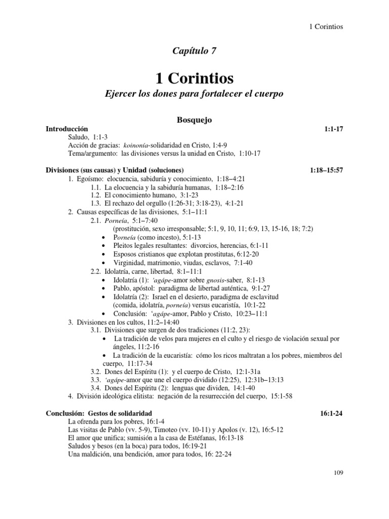 Unidad y diversidad en 1 Corintios | PDF | Pablo el apóstol | La ...