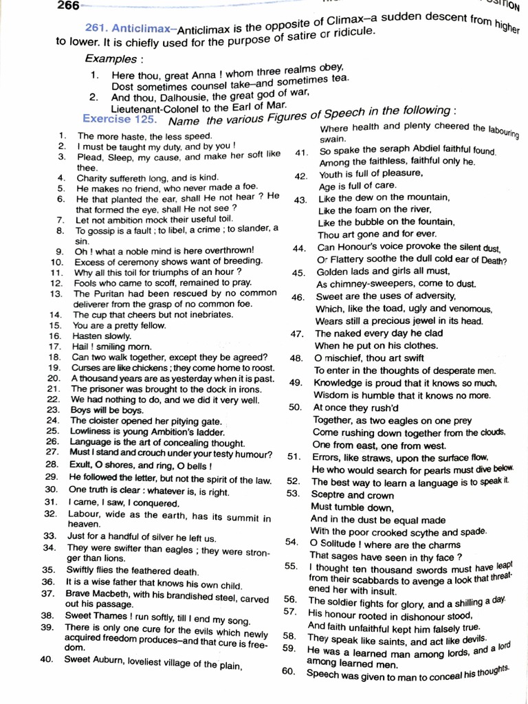 Figures Of Speech practice questions | PDF