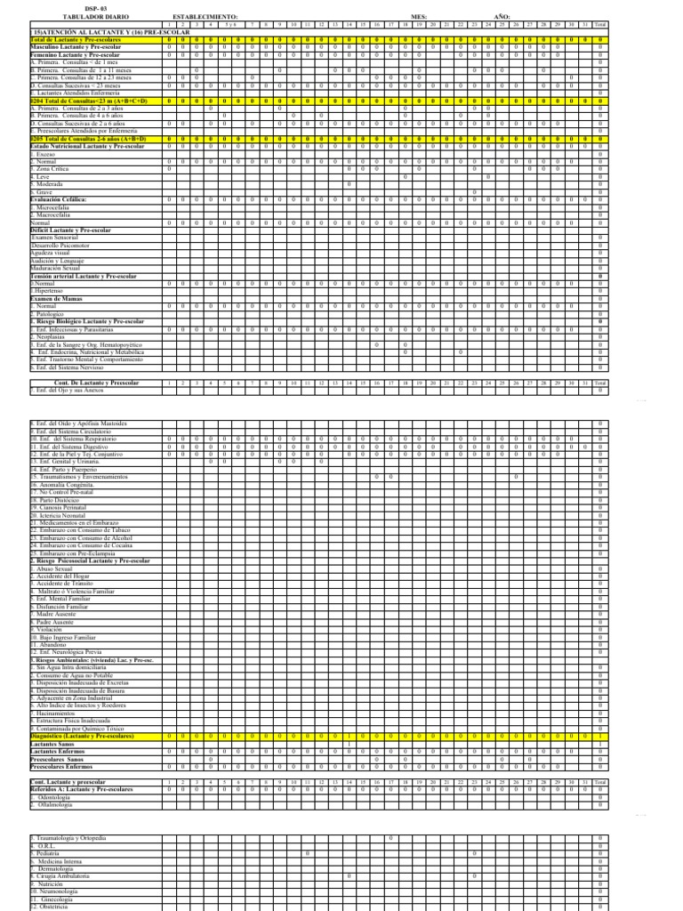 DSP 04 Formato Vacio | PDF | Especialidades Medicas | Medicina CLINICA
