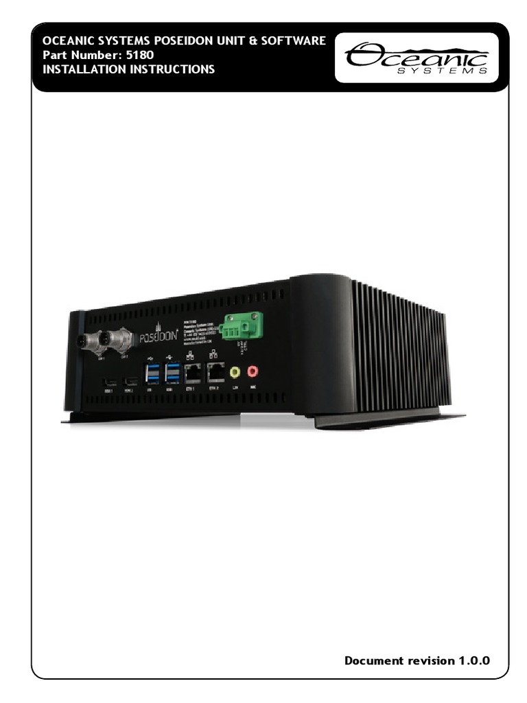 5180 Poseidon Installation Instructions | PDF