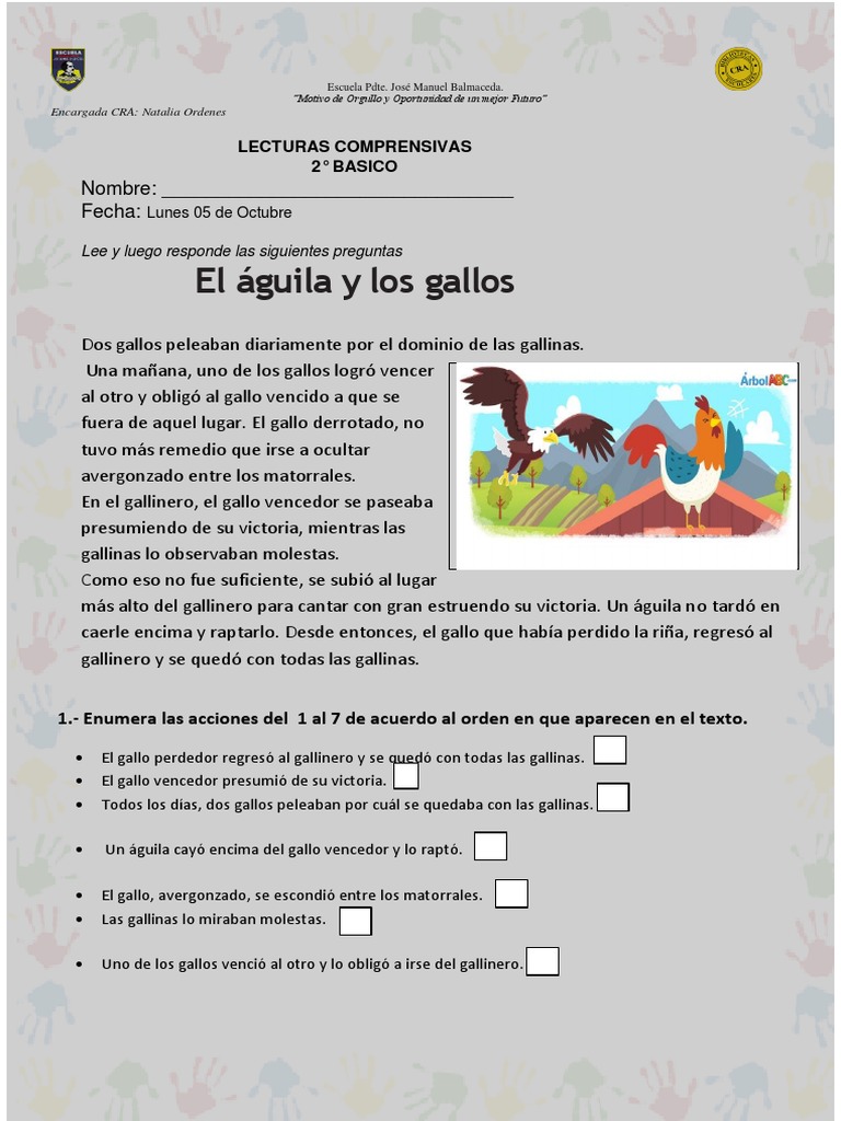 Lecturas Comprensivas para 2° Básico | PDF