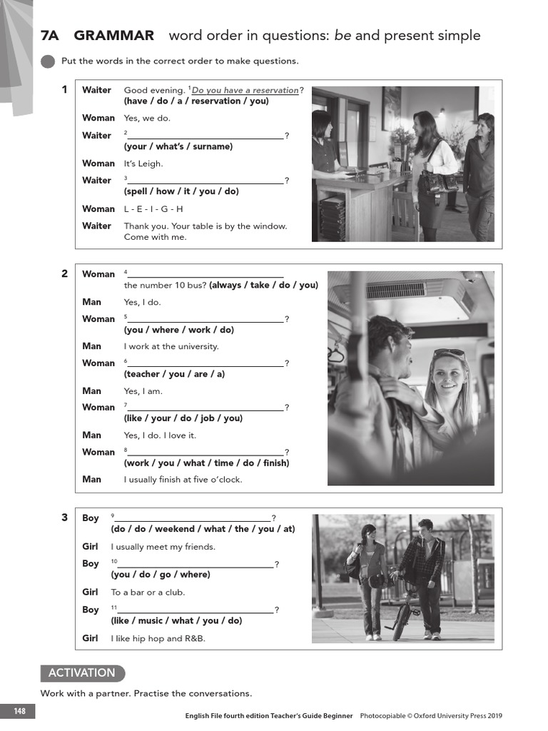 01 Grammar 7A | PDF | Linguistics | Human Communication