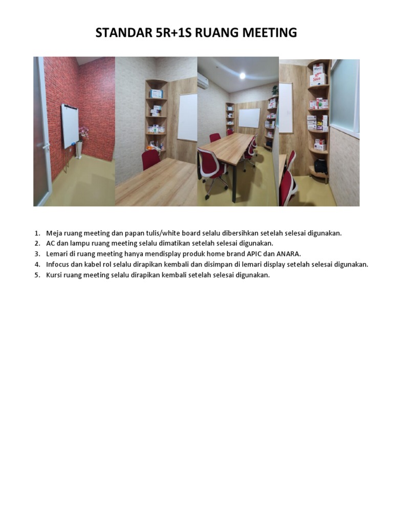 Standar 5R+1S Ruang Meeting | PDF