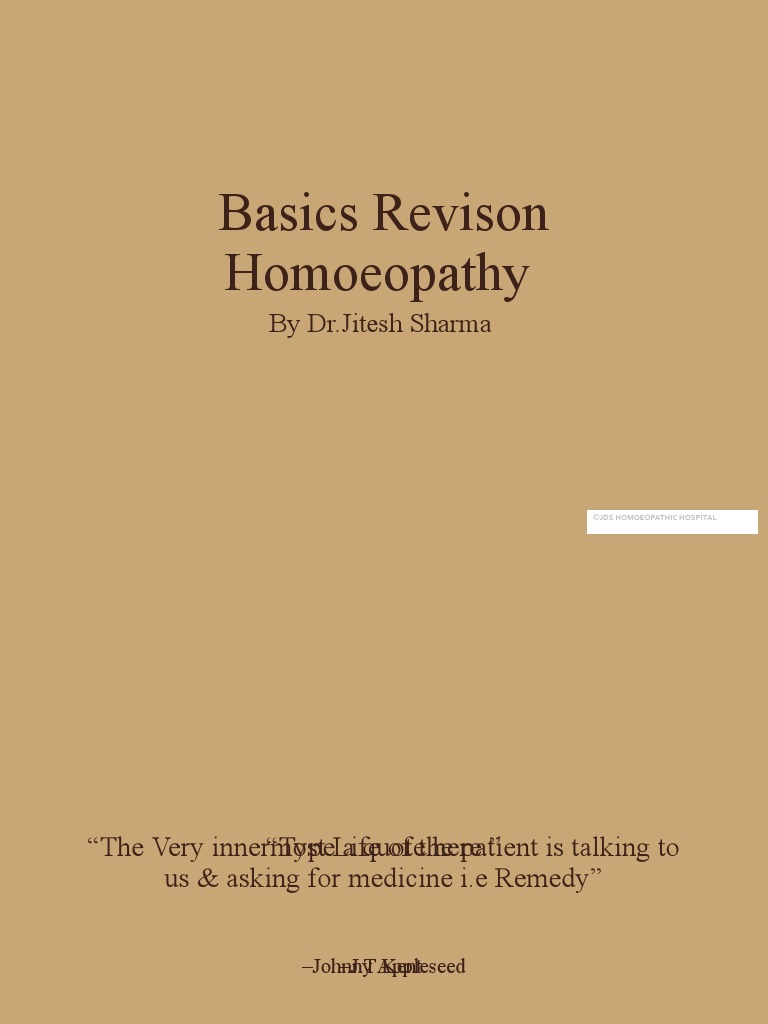 Classical Homoeopathy ! | PDF | Science & Mathematics