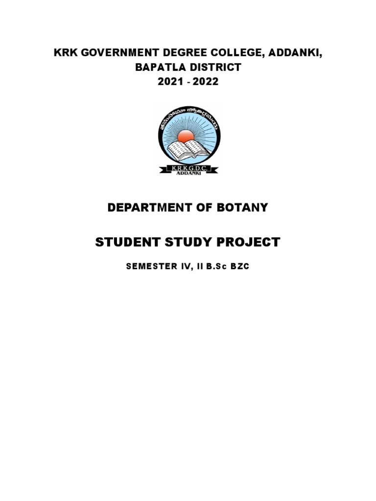 Campus Plant Diversity Botany Project, 2021-22 | PDF | Biodiversity ...