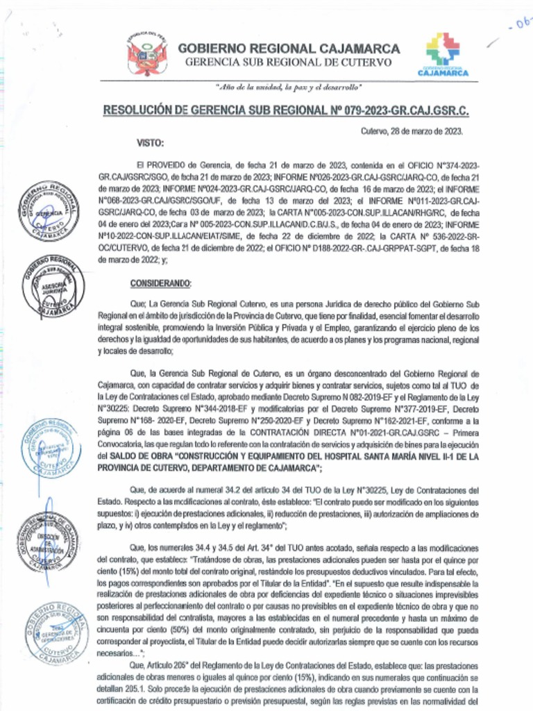 RGSR N 079 2023 GR - Caj.csr.c | PDF