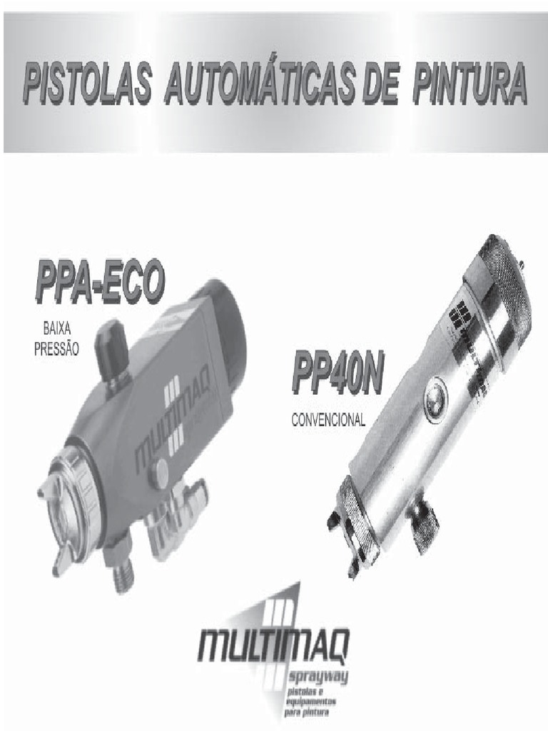 Pistolas Multimaq - PP40N e PPA ECO | PDF