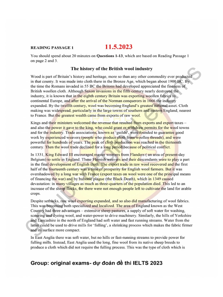 Reading Passage 1 | PDF