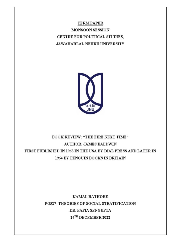 The Fire Next Time Review | PDF