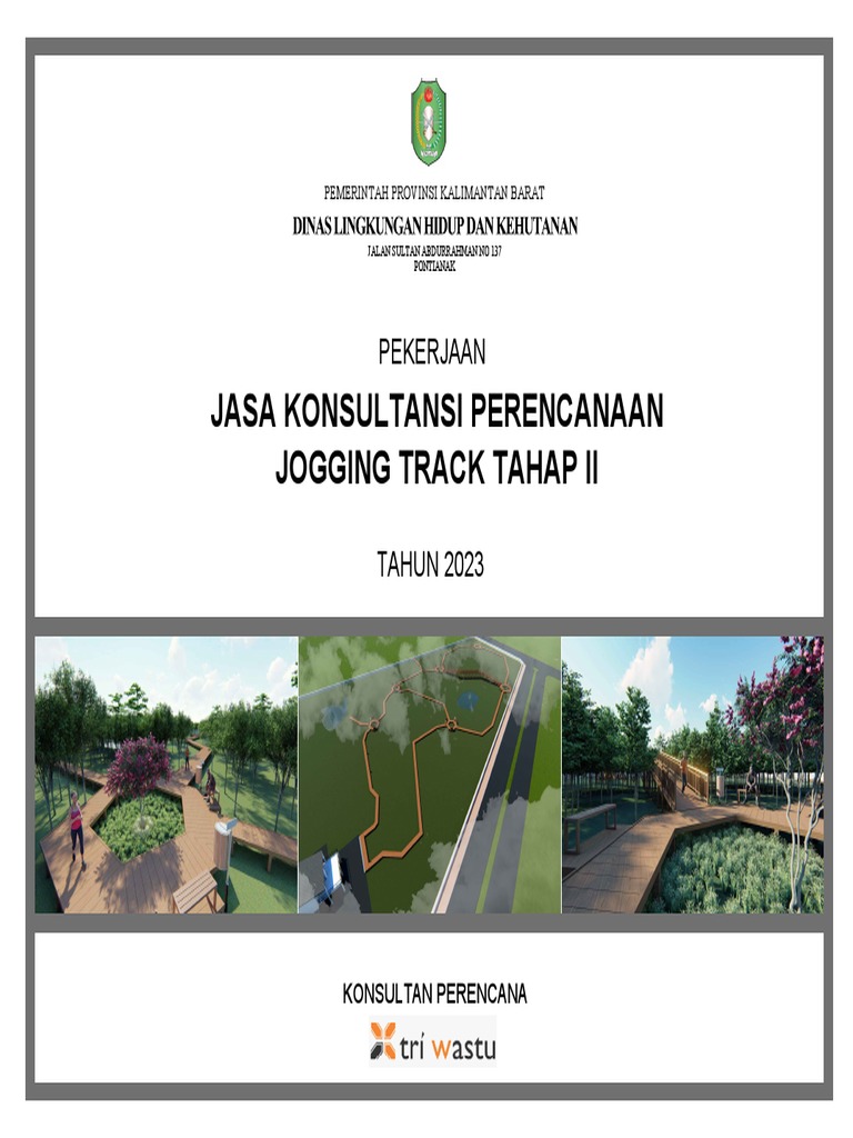 Desain Jogging Track Tahap II Pontianak | PDF
