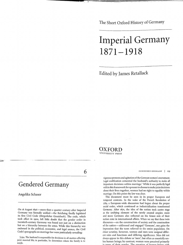 Schaser, Gendered Germany | PDF